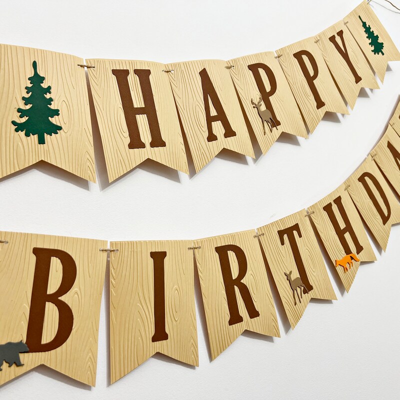 Woodland Banner - Etsy