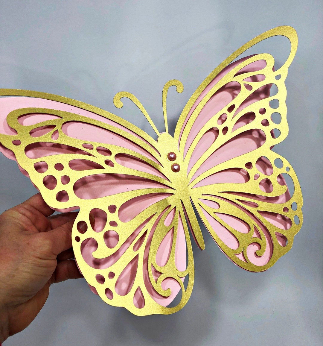 Large Paper Butterfly - Single Extra Large Butterfly Backdrop Prop ...
