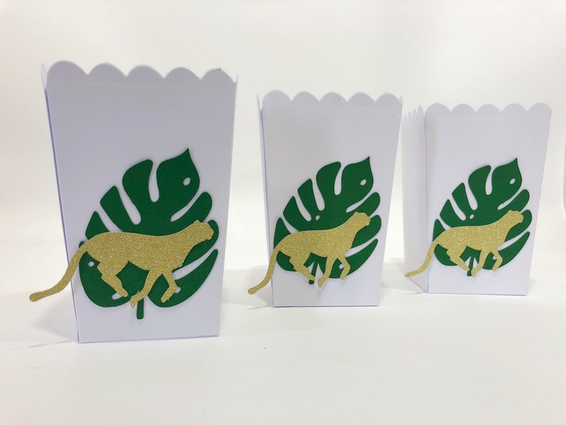 Safari MINI Popcorn Boxes. Jungle Party Popcorn Boxes. Safari - Etsy