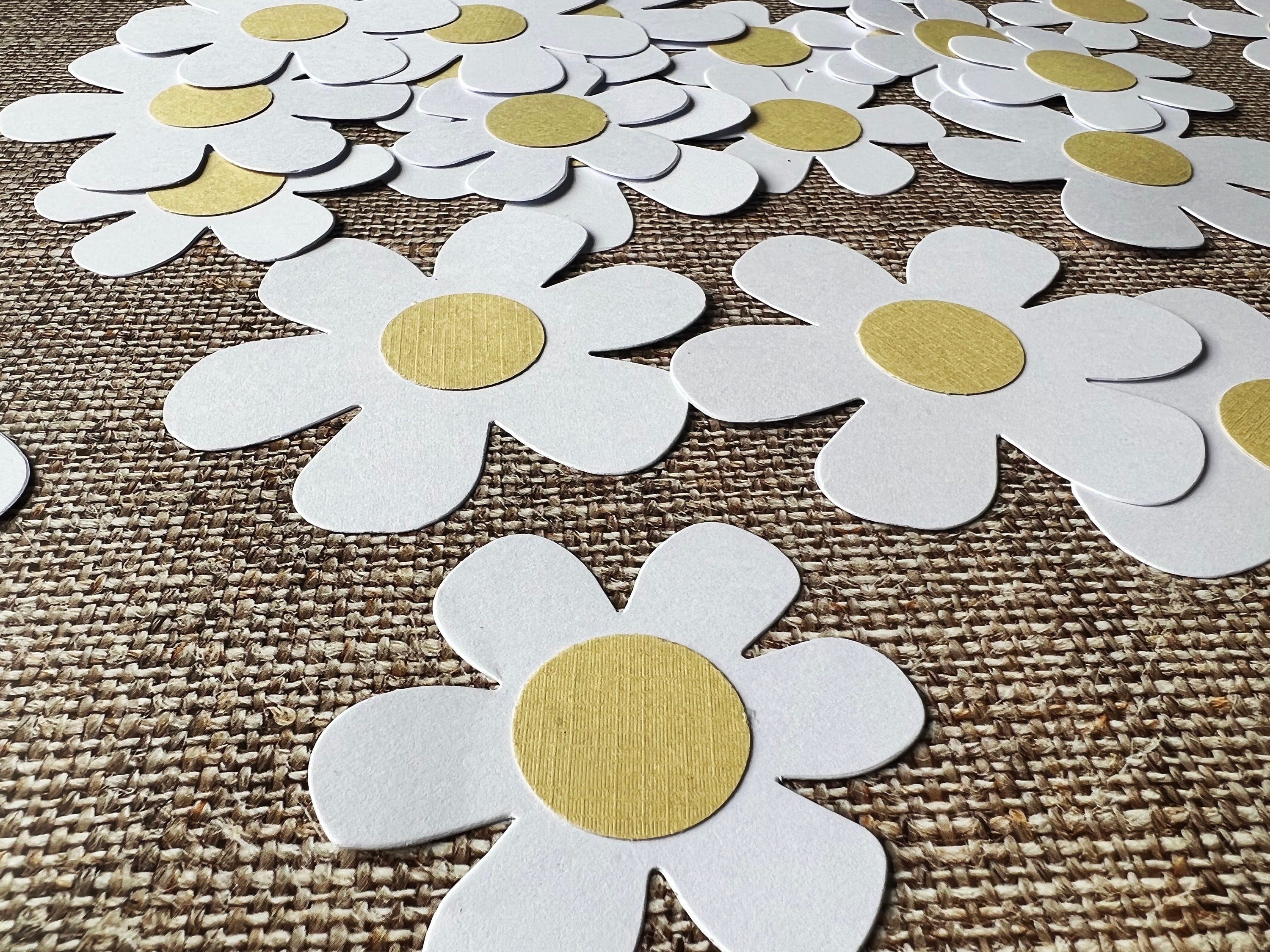 3 Daisy Cardstock Cutouts daisy Theme Party What Will - Etsy