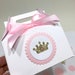 Princess Crown Tiara Favor Boxes-pink Gold Princess Favor Box-princess ...