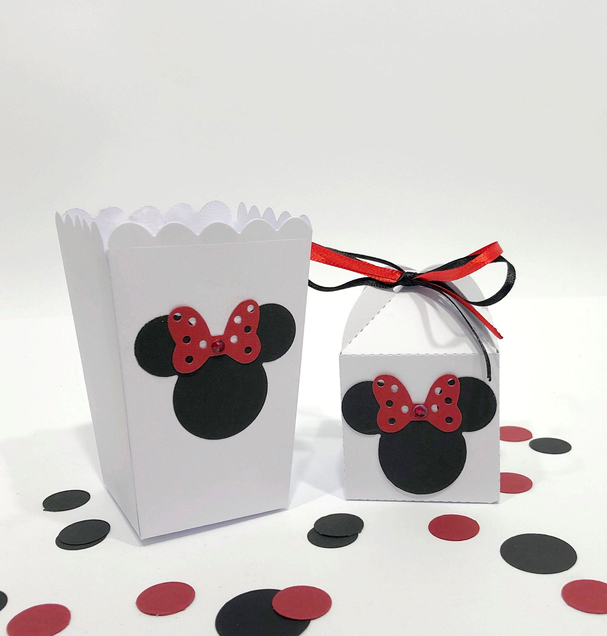 Party & Gifting Popcorn Boxes, Minnie Mouse Popcorn Boxes Minnie Mouse ...