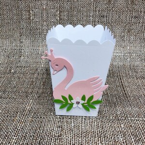 MINI Swan Popcorn Boxes. Swan Lake Birthday Decorations Swan Princess ...