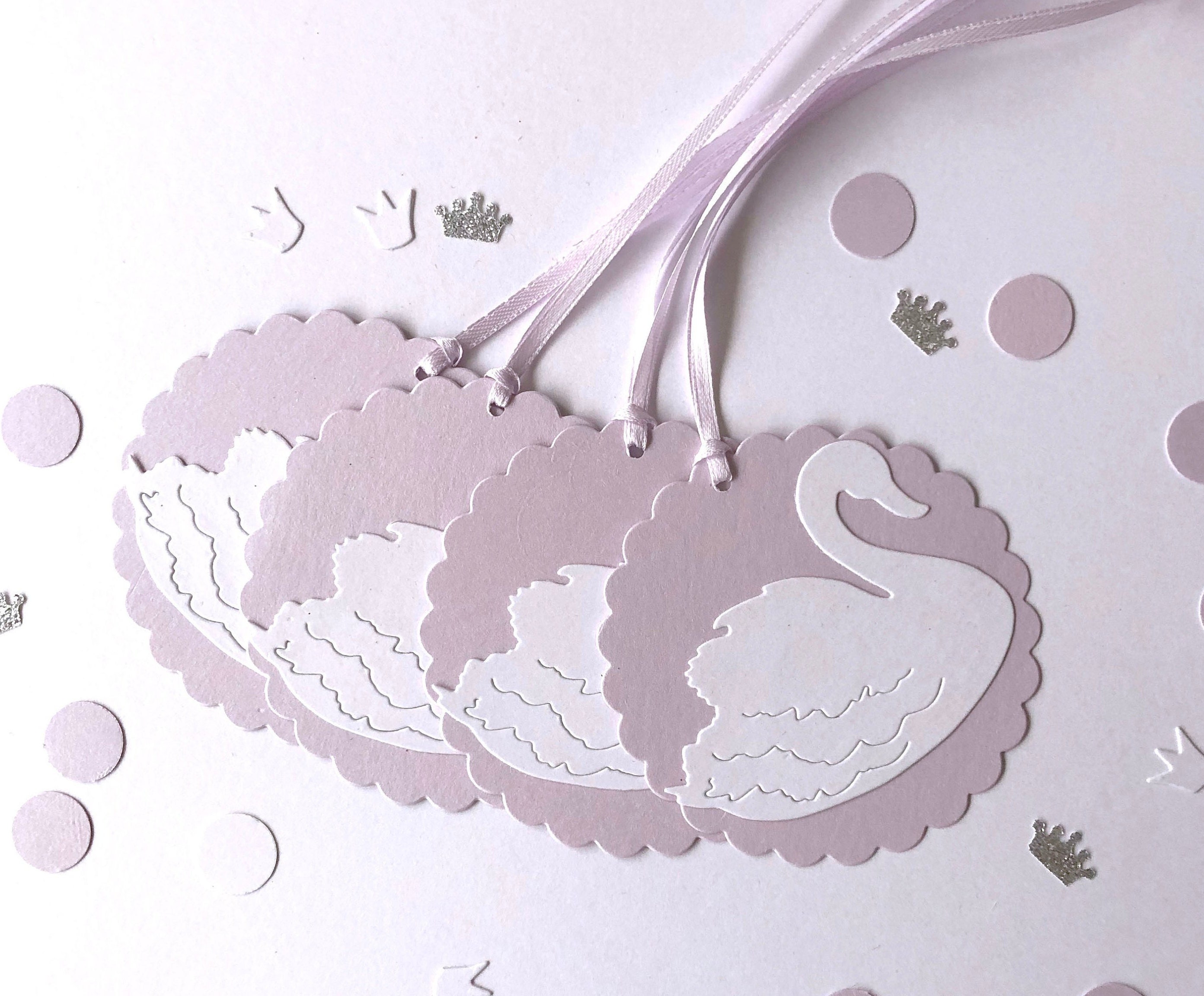 Swan Party Favors. Swan Thank You Tags. Swan Princess Decorations. Swan ...