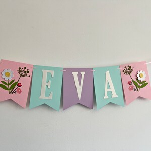 Wildflower Birthday Decorations Flower Happy Birthday Banner Wild ...