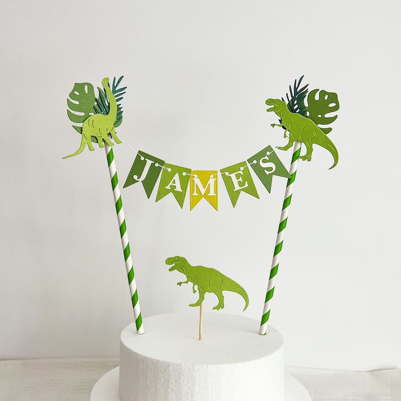 Dinosaur Cake Topper - Etsy