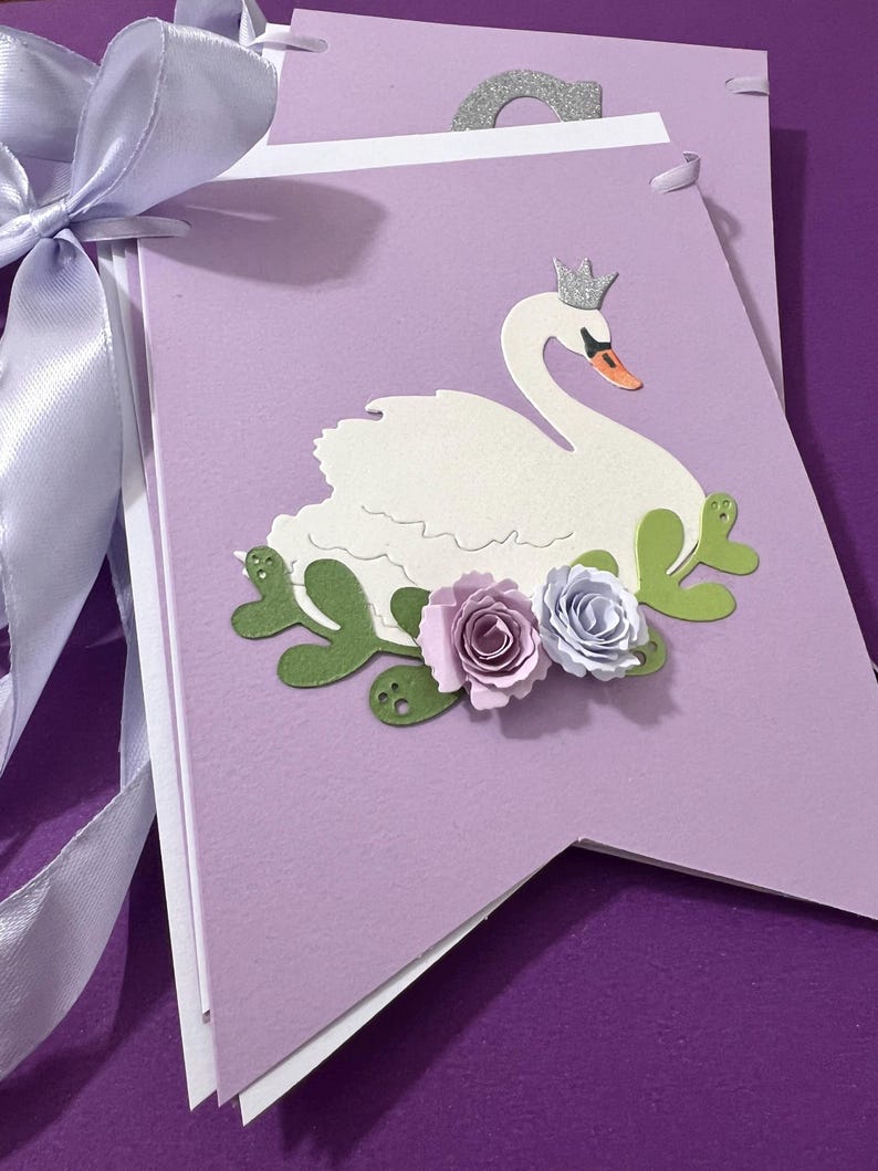 SWAN FIRST BIRTHDAY. Swan 12 Month Photo Banner. Swan Decorations Swan ...