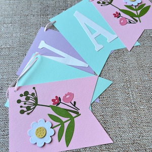 Wildflower Birthday Decorations Flower Happy Birthday Banner Wild ...