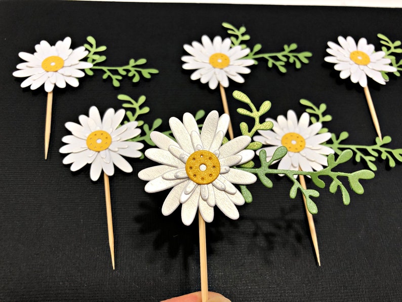 Daisy Cupcake Toppers Daisy Party Decorations Daisy 1st | Etsy