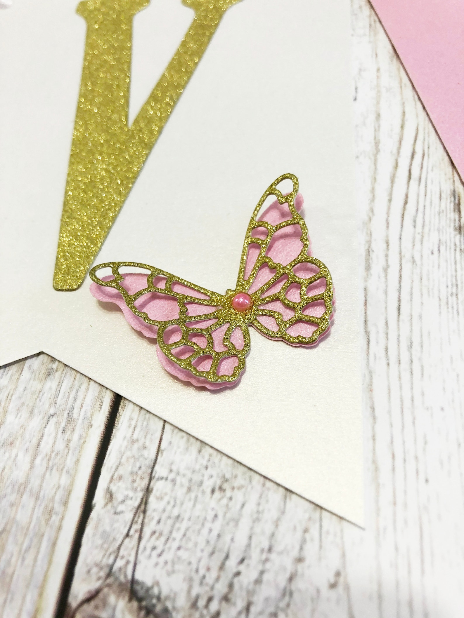 Butterfly NAME Banner Personalized Floral Name Banner - Etsy