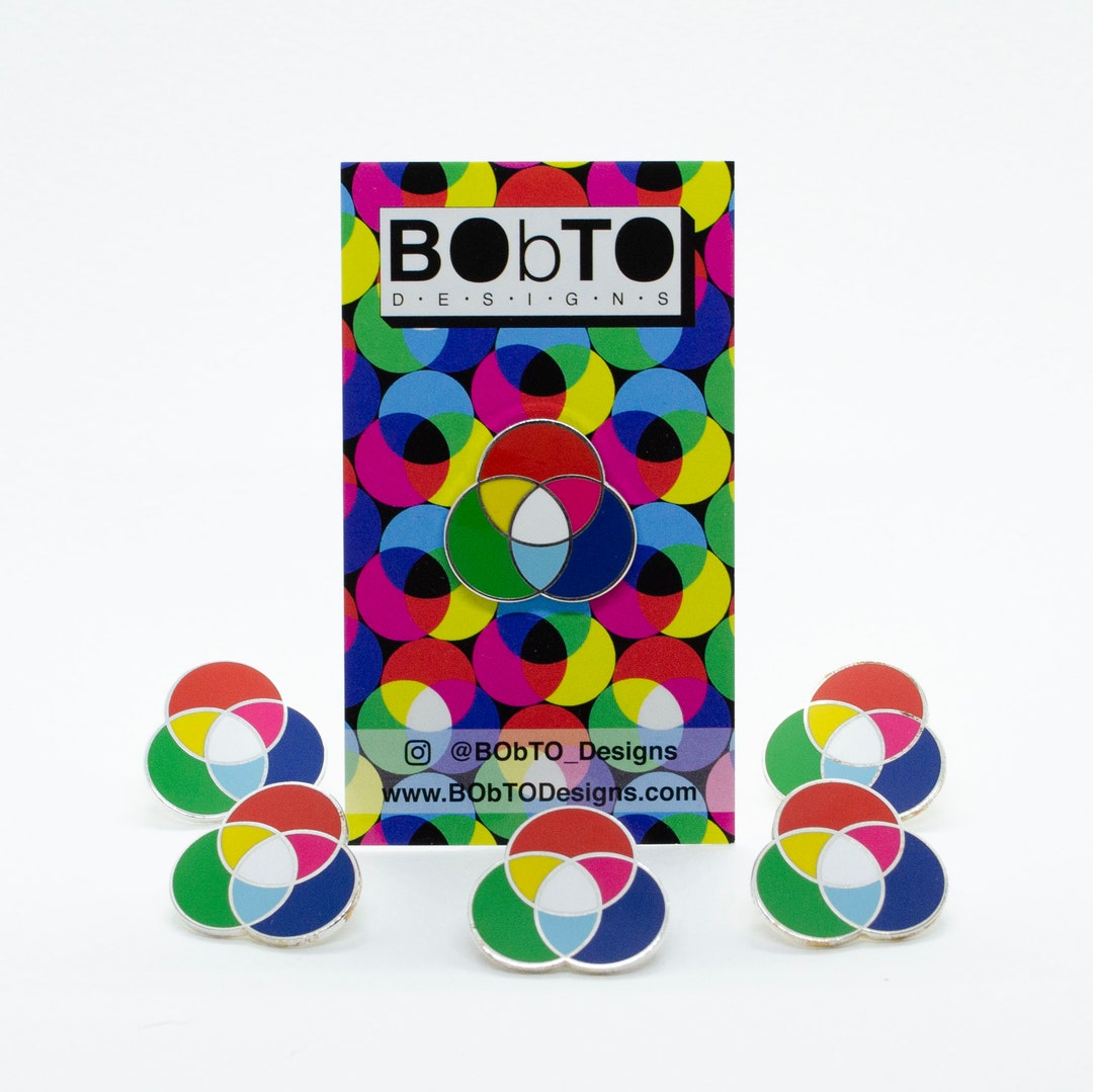 RGB Venn Enamel Pin - Etsy