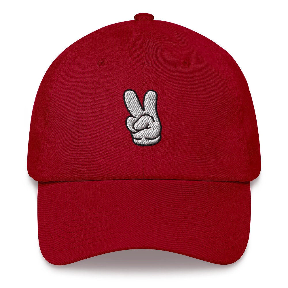 Cartoon Peace Dad Hat - Etsy