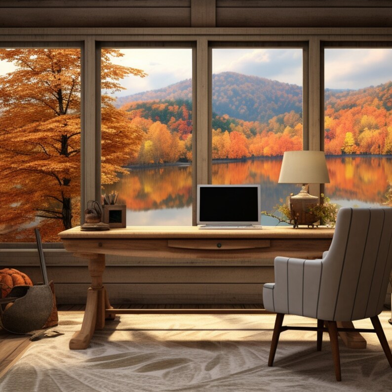 Fall Zoom Background Zoom Background Office Zoom Background Home Office ...