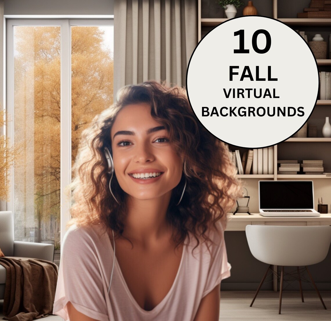 Fall Zoom Background Zoom Background Office Zoom Background Home Office ...