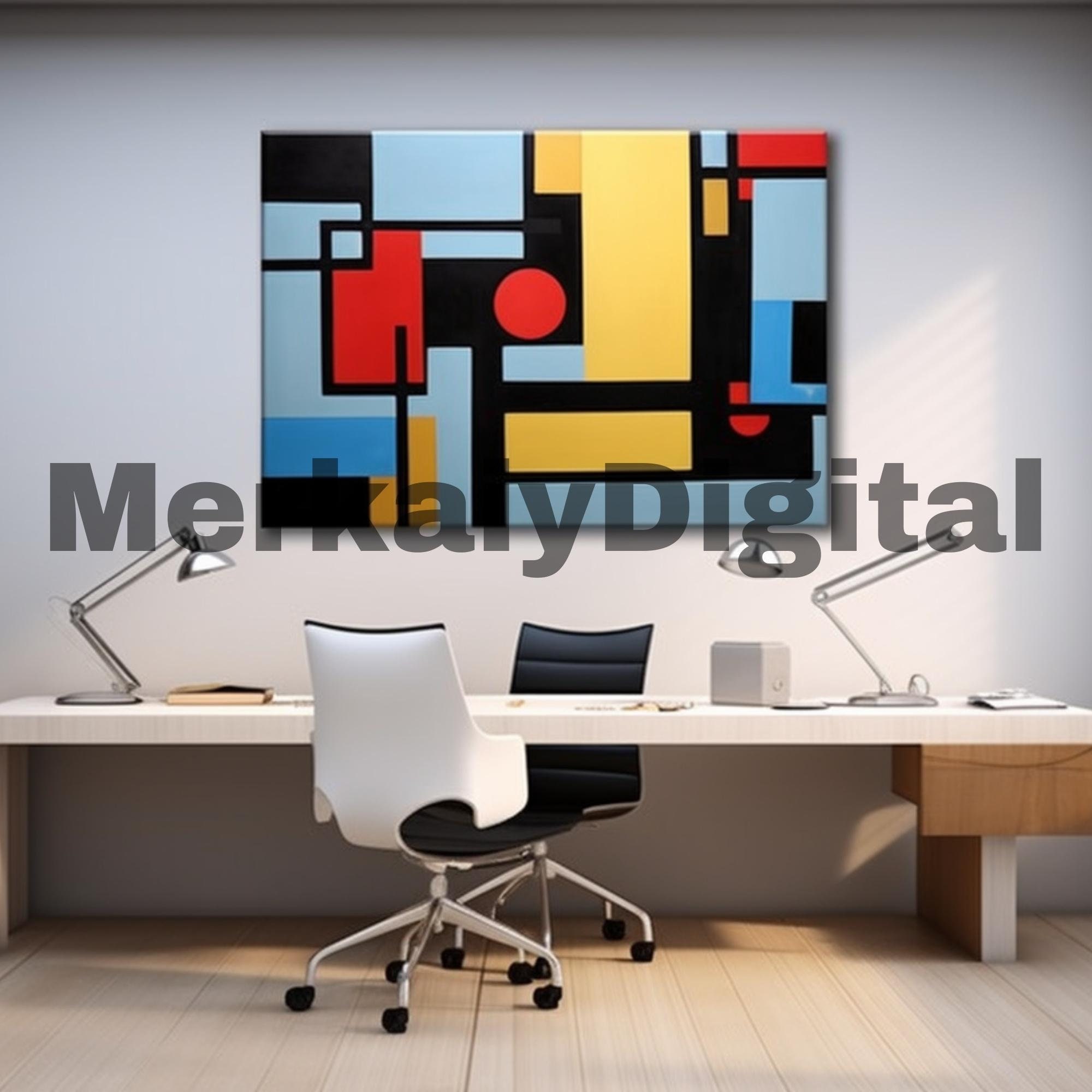 Bauhaus Wall Art Virtual Background Zoom Virtual Background Home Office ...