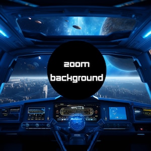 Blue Spaceship Animated Virtual Background I Background I Video Loop I ...