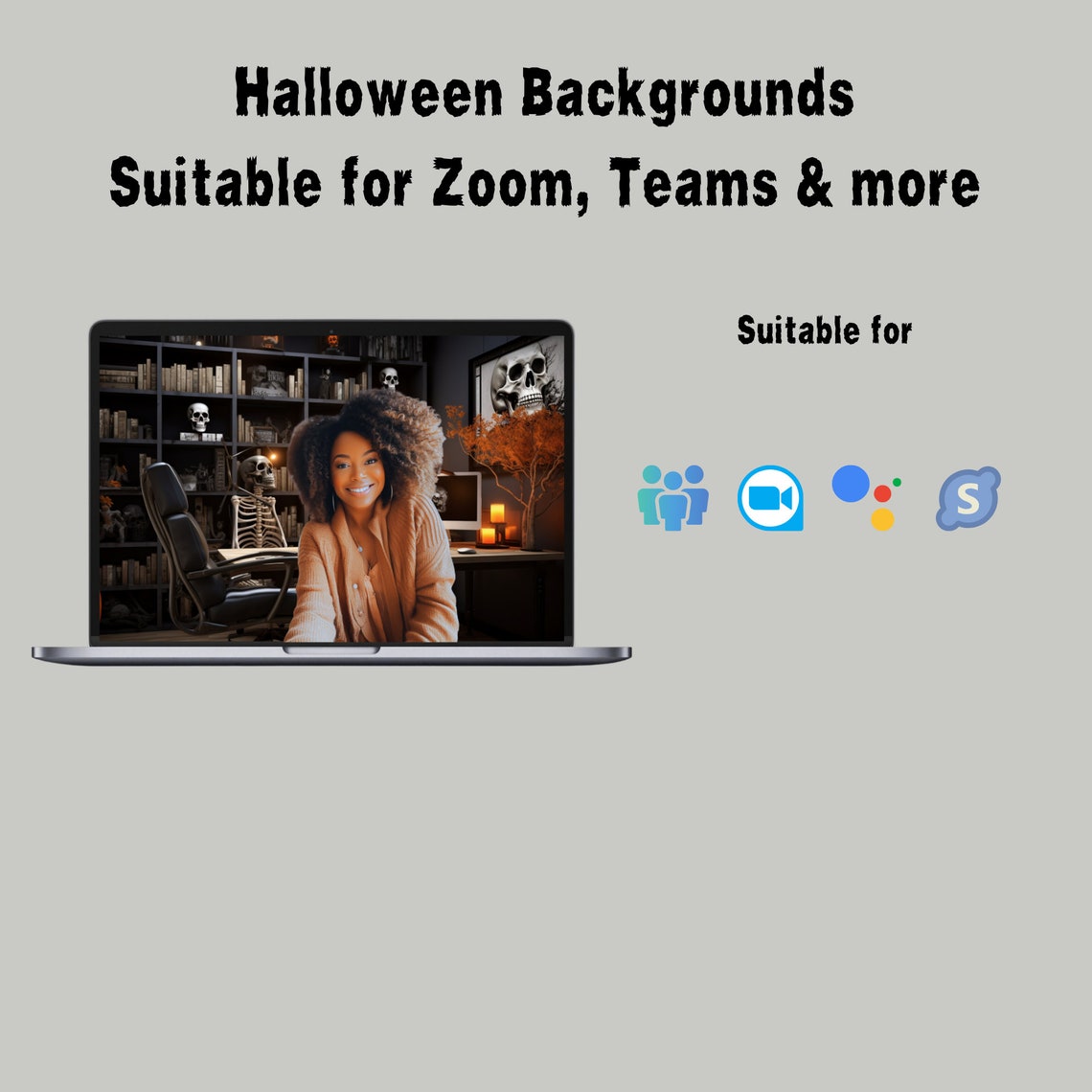 10 Halloween Zoom Backgrounds, Zoom Background Halloween, Zoom ...