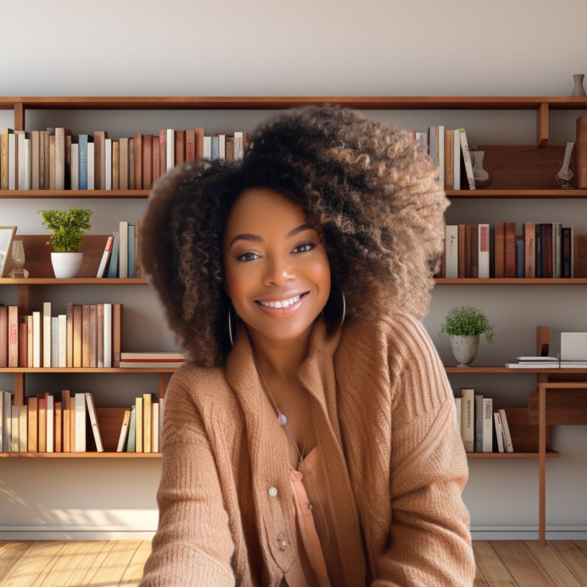 Oak and Rosewood Zoom Background | Zoom Background Office | Zoom ...