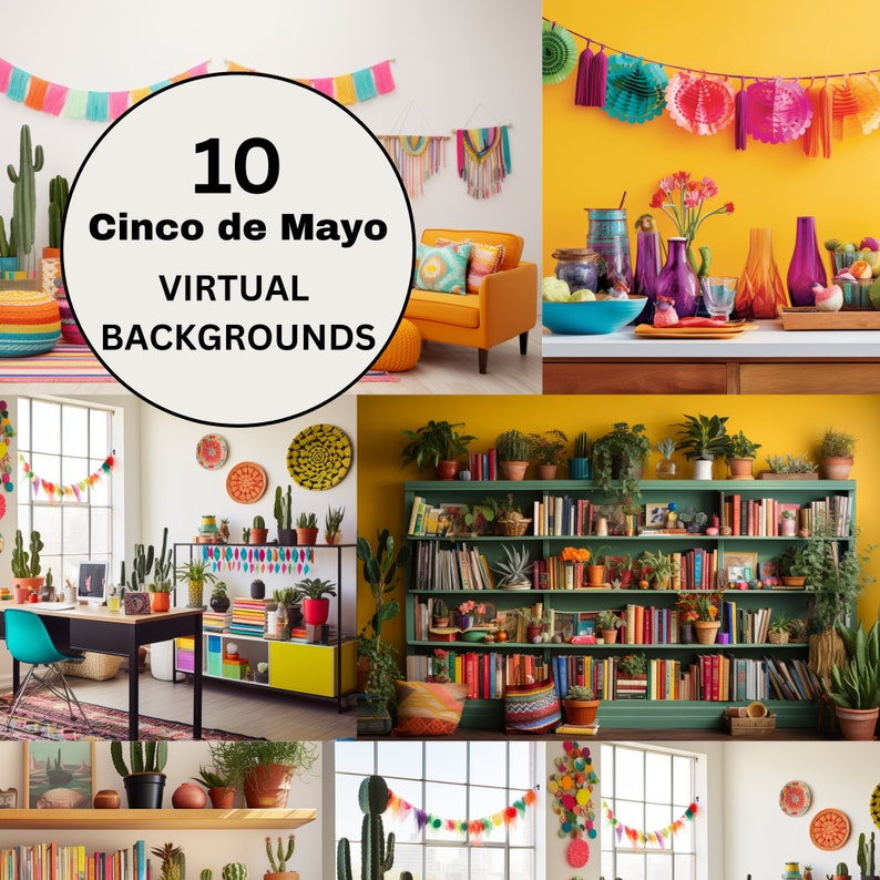 Cinco De Mayo Background Zoom Background Zoom Background - Etsy
