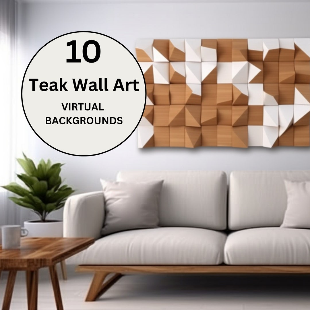 Teak Wall Art Zoom Background Zoom Background Office Zoom Background ...