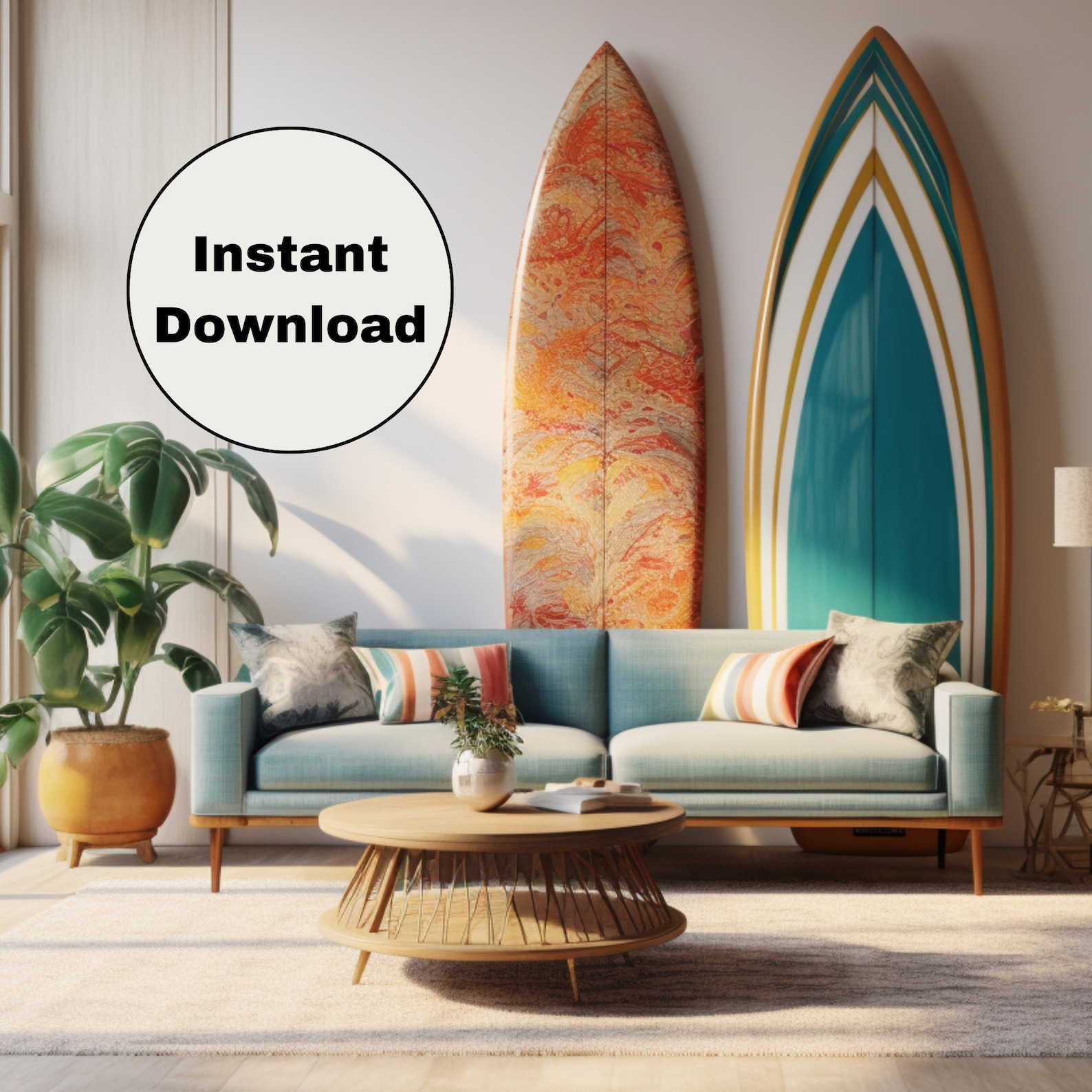 Surfboard Abstract Virtual Background Zoom Virtual Background ...