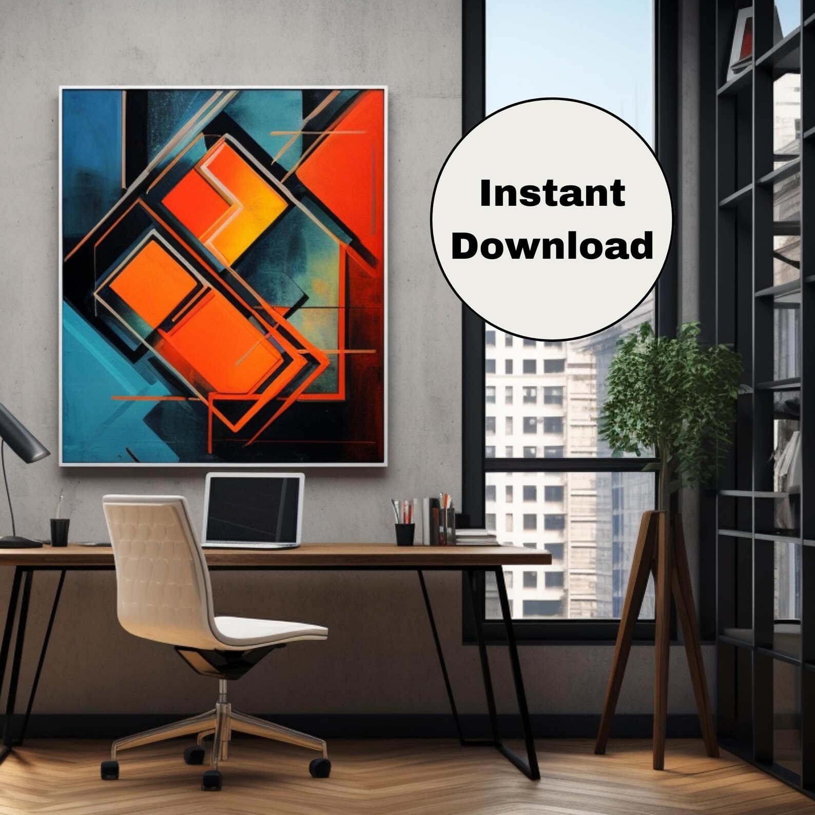 Bauhaus Wall Art Virtual Background Zoom Virtual Background Home Office ...