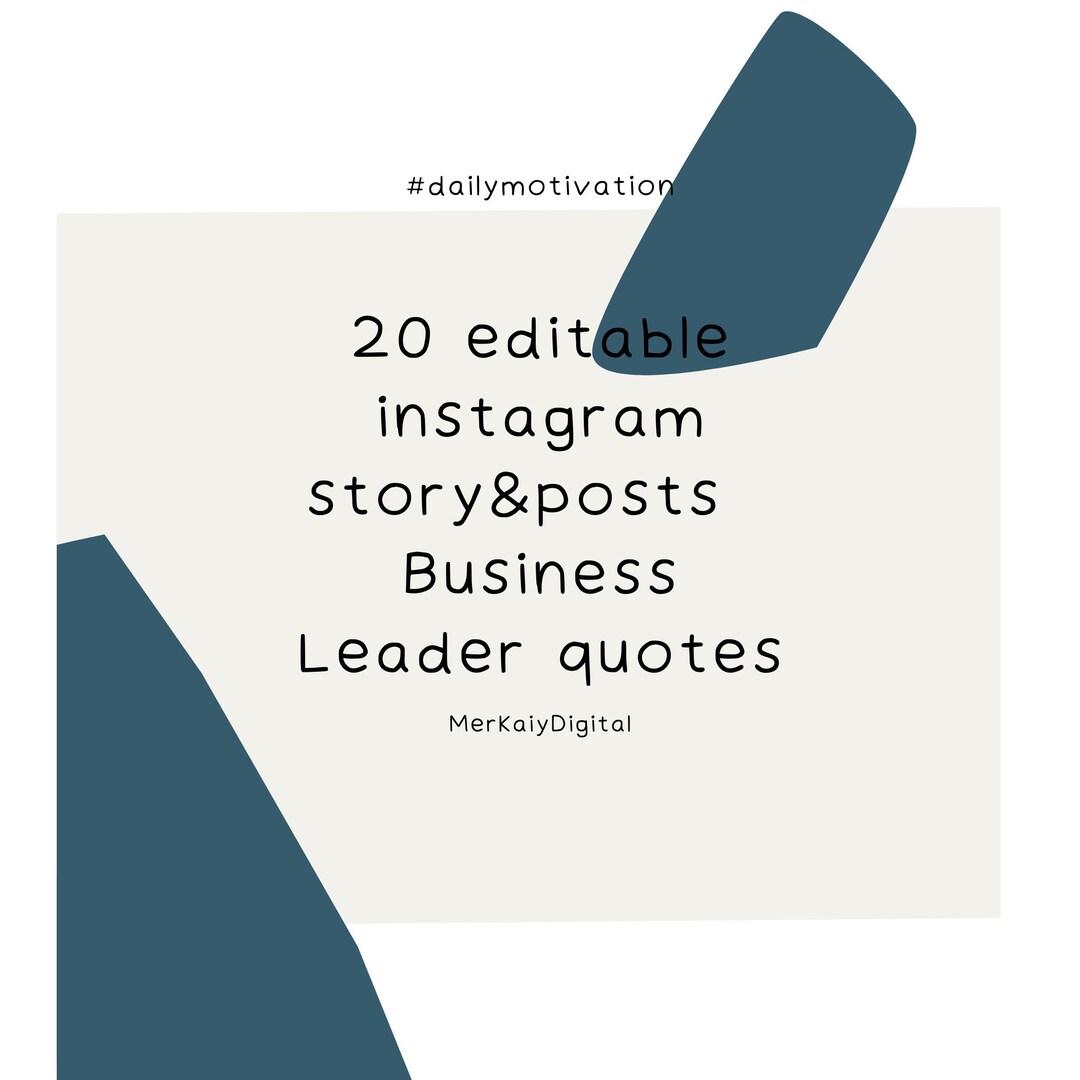 20 Motivational Quotes Work, Business & Agency Theme, Instant Download ...