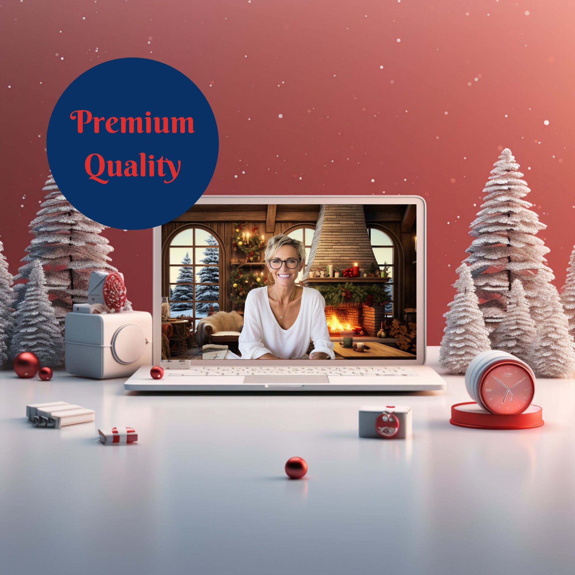 Zoom Background Christmas Background Zoom Background Home Office Zoom ...