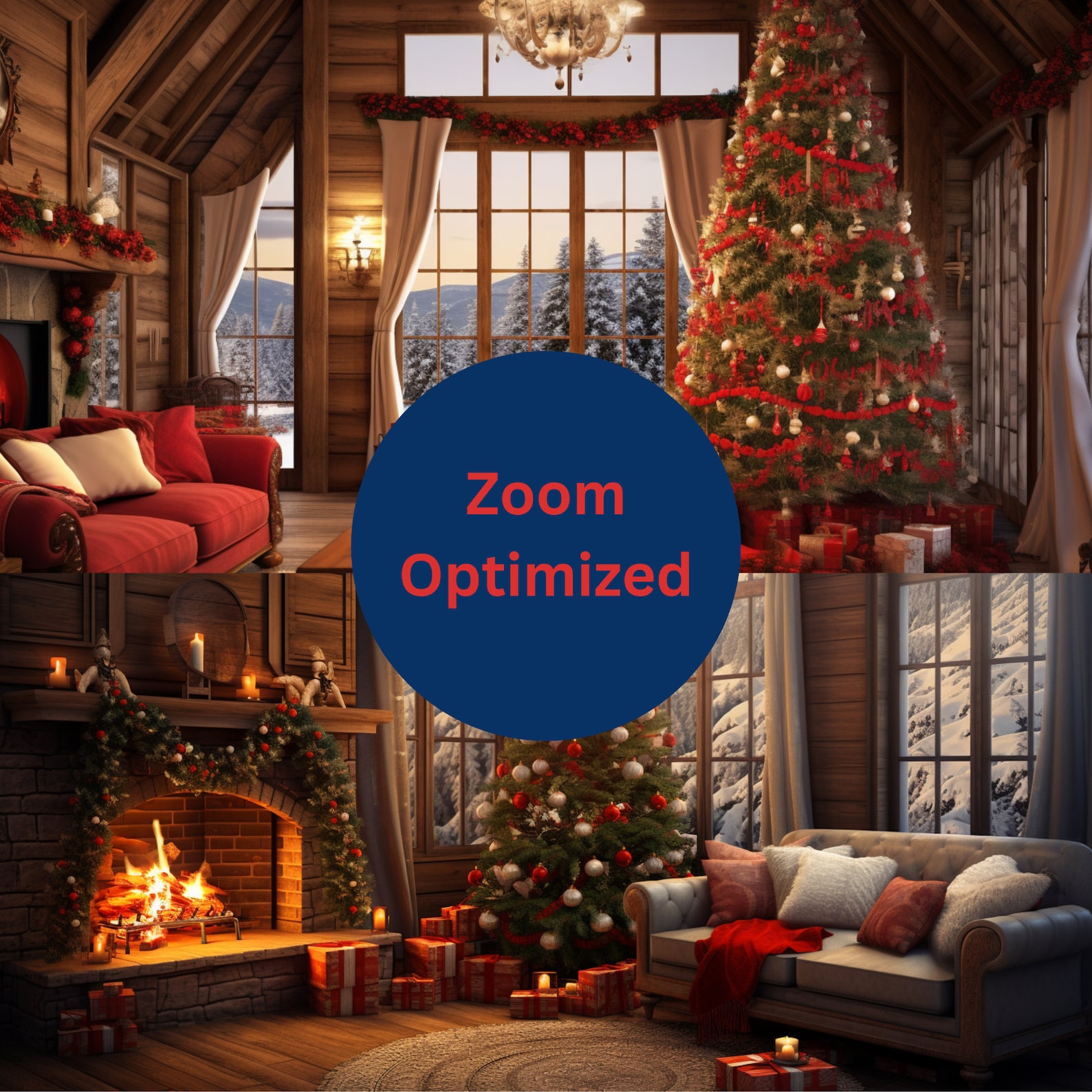 Zoom Background Christmas Background Zoom Background Home Office Zoom ...