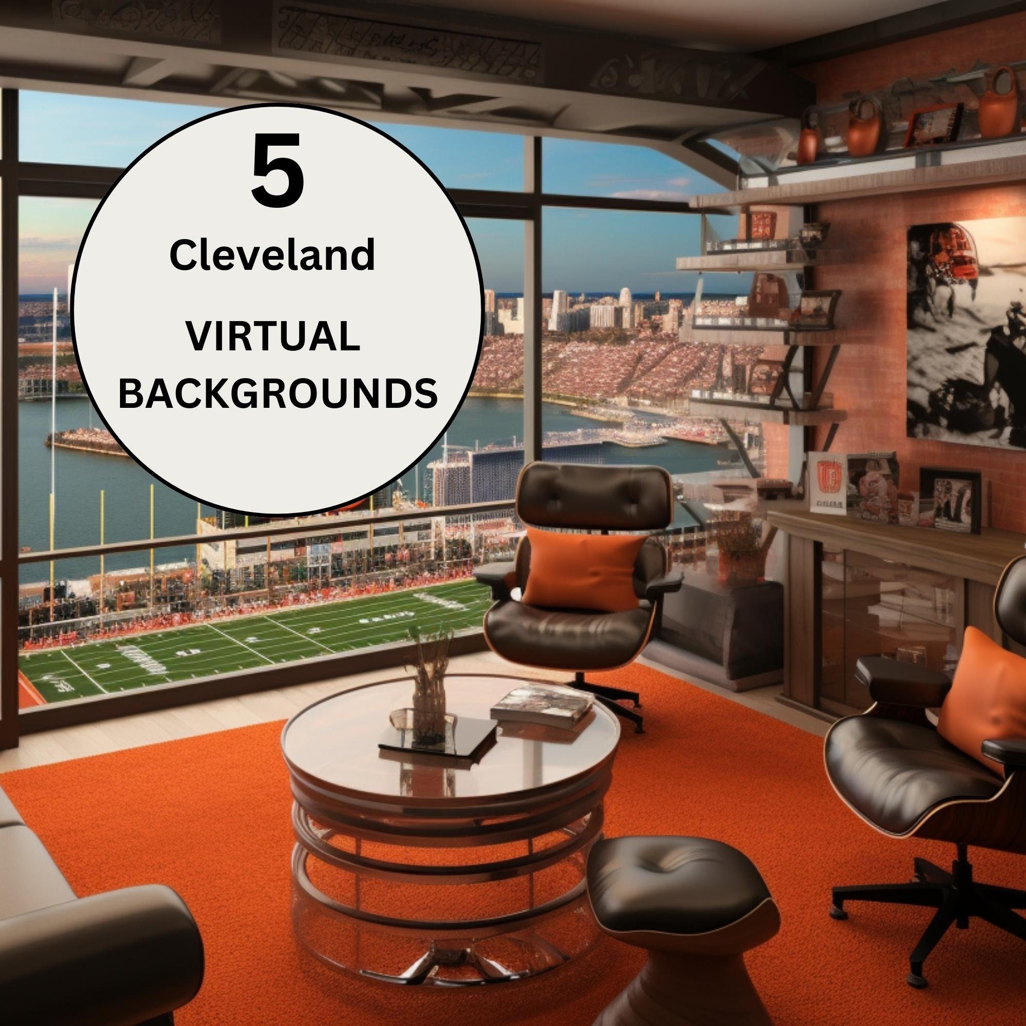 Cleveland Home Office Virtual Background Zoom Virtual Background ...
