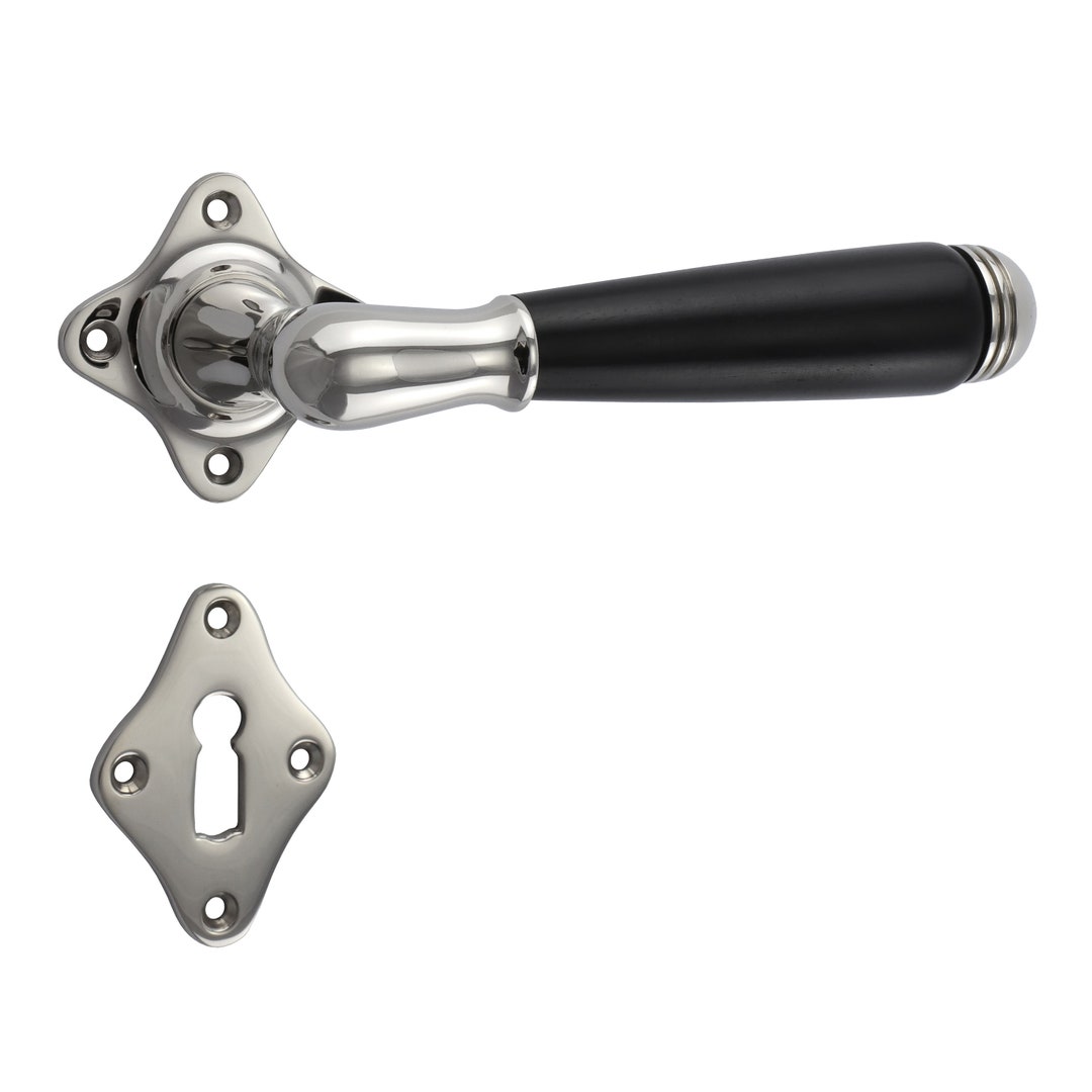 Handle Set, Door Fitting, Door Handle, Art Nouveau Door Handle Set With ...