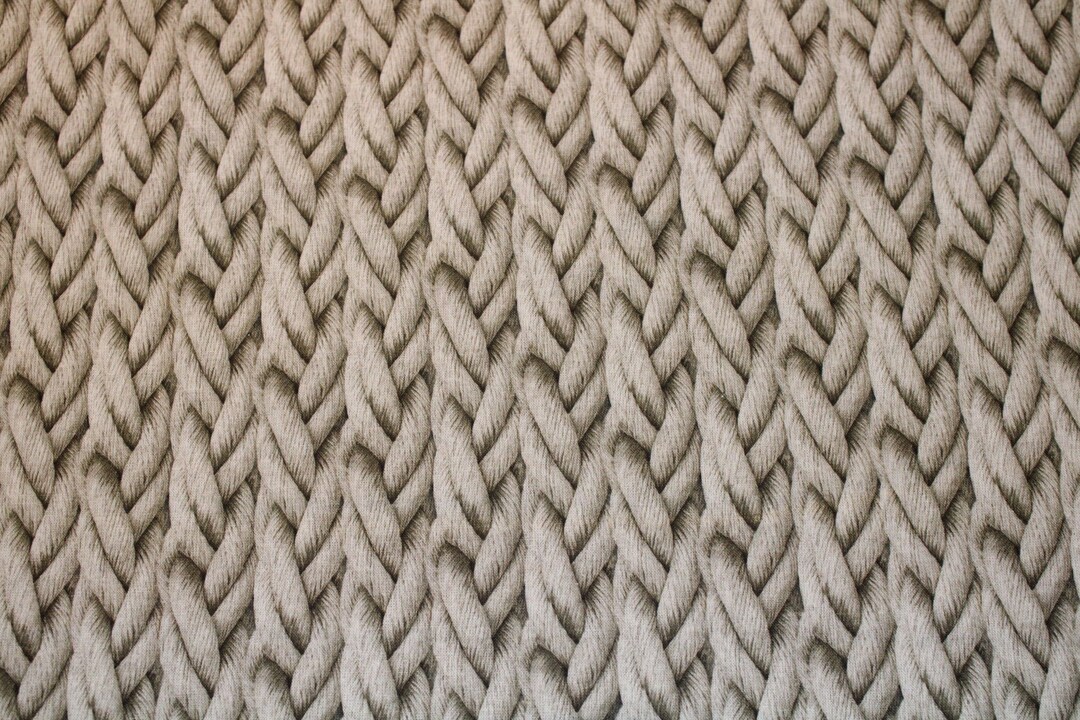 1280 Eur/meter Cotton Fabric Atlantis Rope Beige Woven Fabric - Etsy