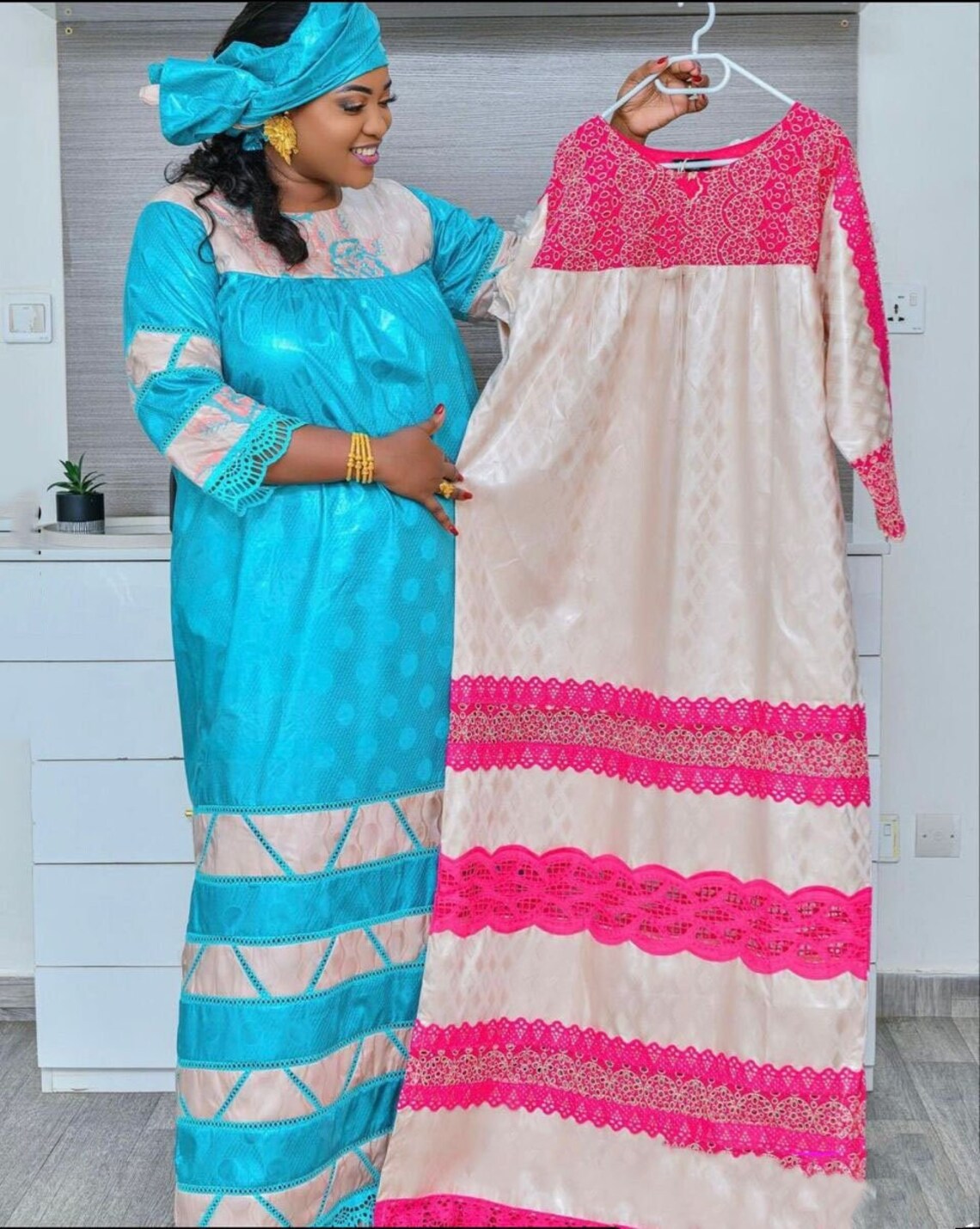 Premium Getzner Magnum Gold African Dress/african - Etsy