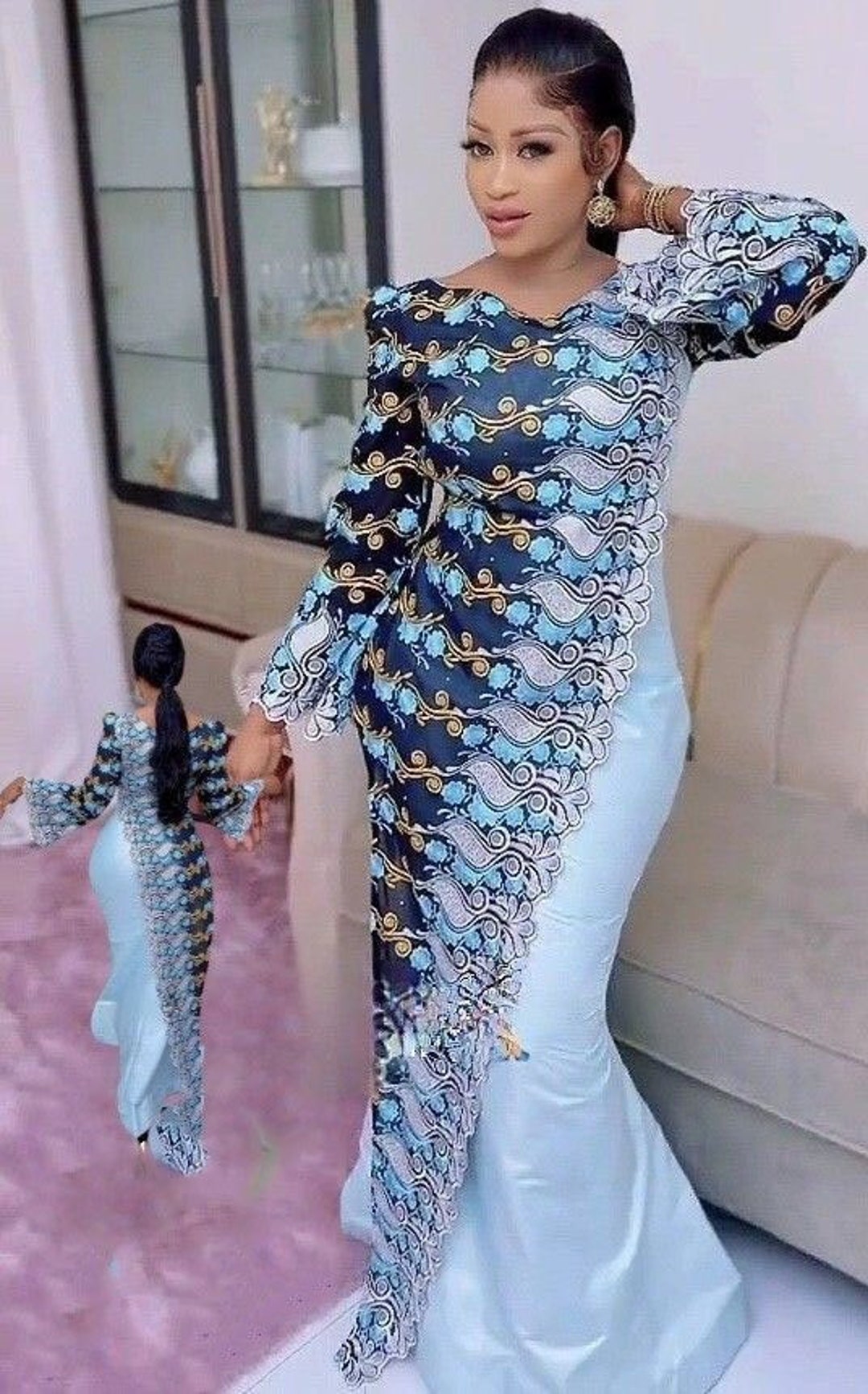 LAFAYA Abayakaftancaftanboubou African Bouboubazin - Etsy