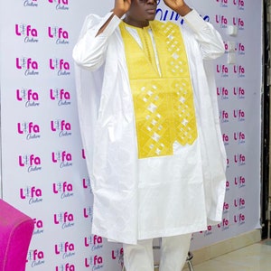 Men Traditional 3 Pieces Boubou Men African Dressafrican - Etsy