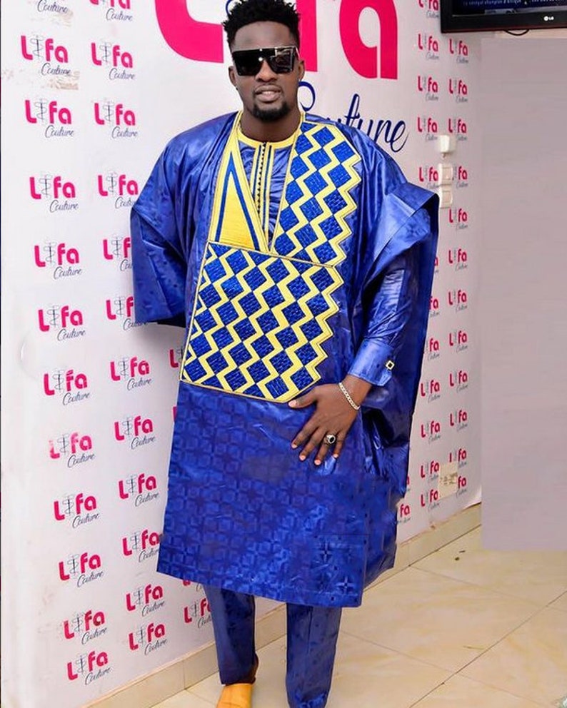 Men Traditional 3 Pieces Boubou Men African Dressafrican - Etsy