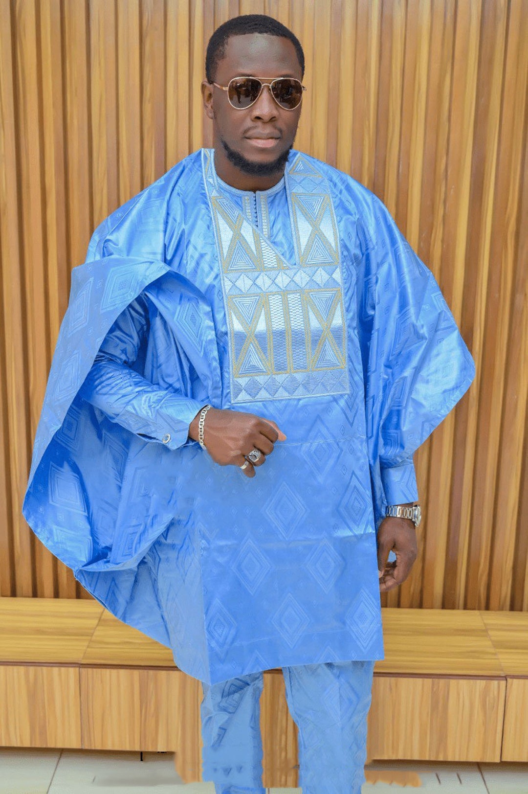 Men Traditional 3 Pieces Boubou, Men African Dress,african Wear ...