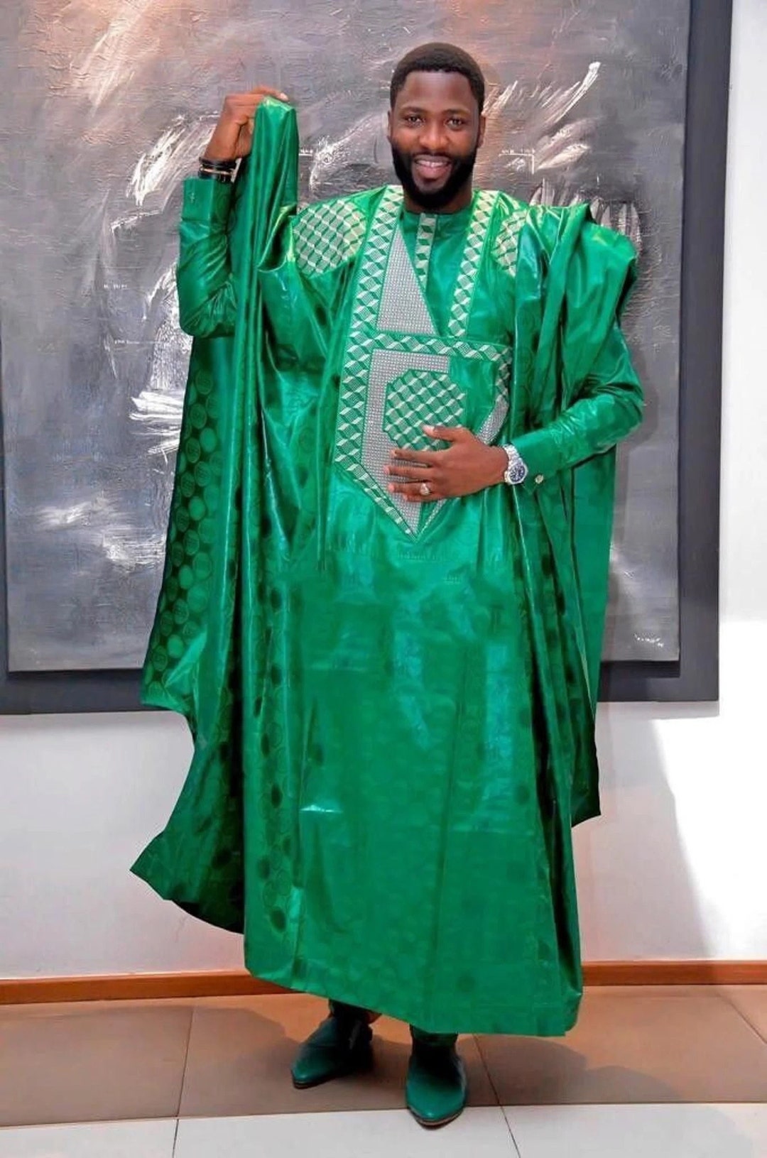 Men Traditional 3 Pieces Boubou, Men African Dress,african Wear ...