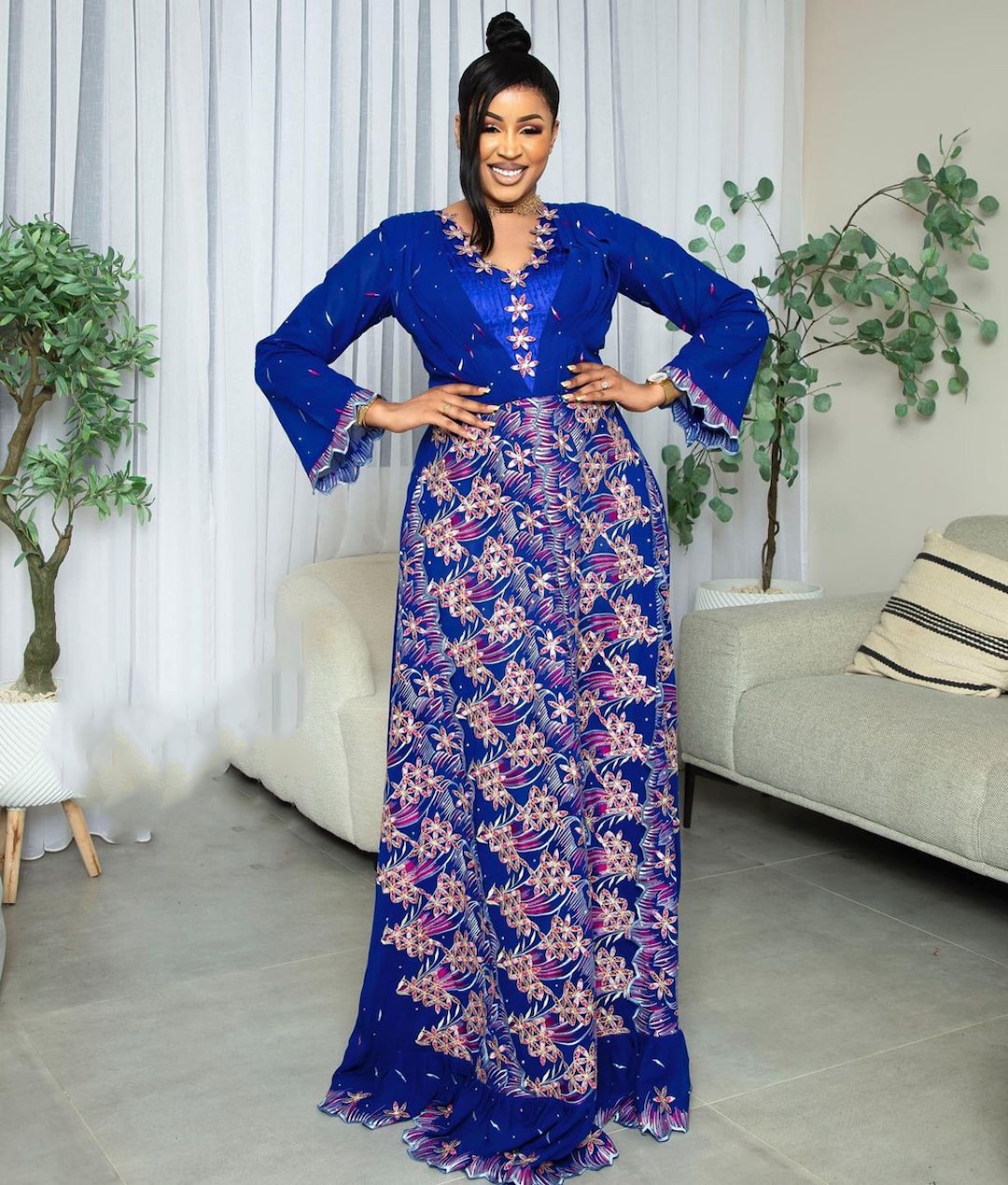 LAFAYA Abaya,kaftan,caftan,boubou, African Boubou,bazin Dress,bazin ...