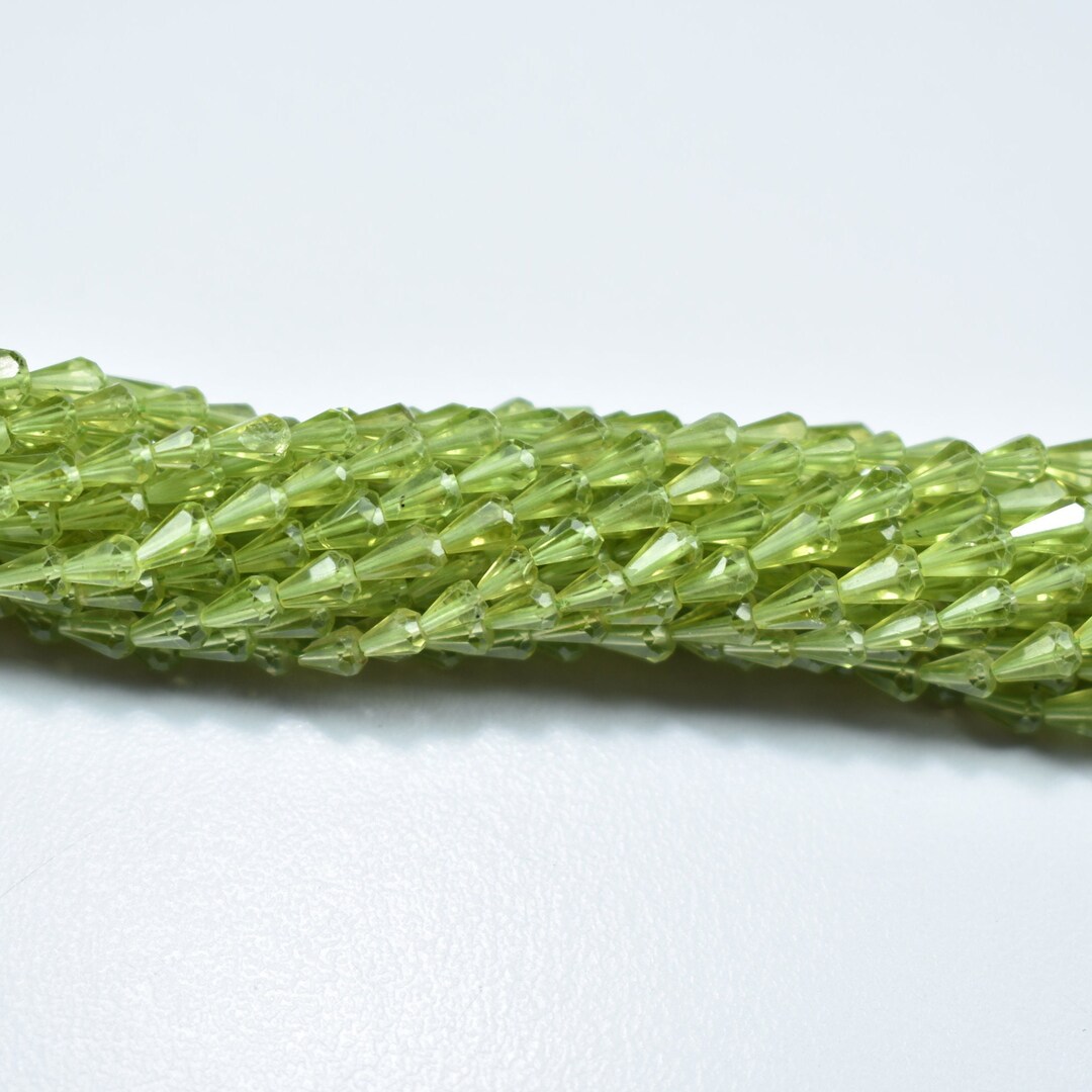 Peridot Faceted Straight Drill Drops Beads, Natural Peridot Beads, AAA ...