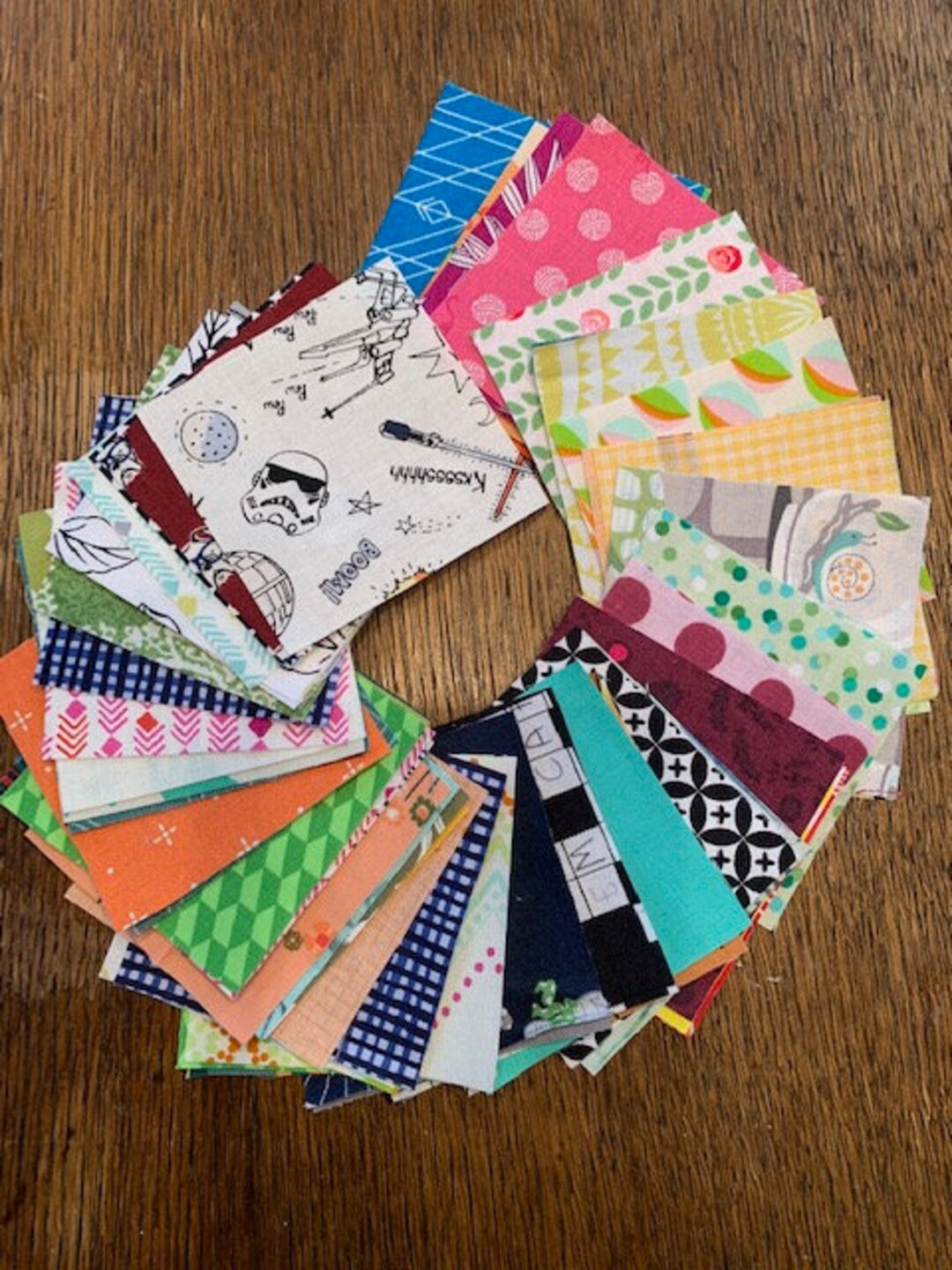 Curated Scrappy Mini Quilting Charm Pack - Etsy