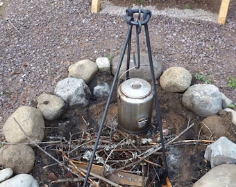 Hand Forged Cooking Tripod and Trammel - Etsy