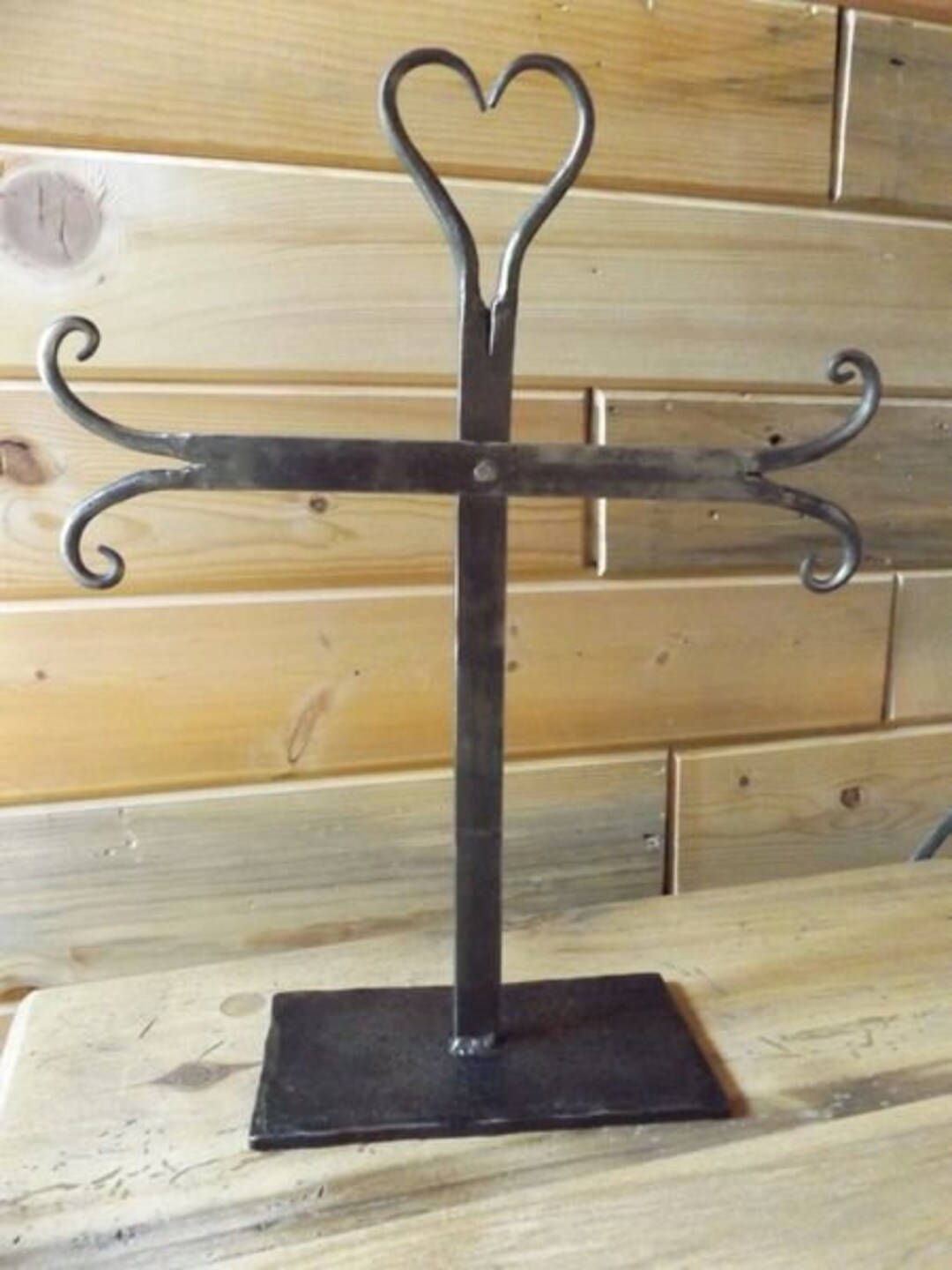 Hand Forged Iron Cross - Etsy
