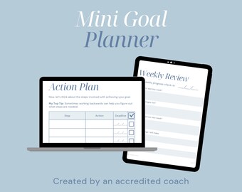 Goal Planner Printable | Monthly Goal Setting Template | Self ...