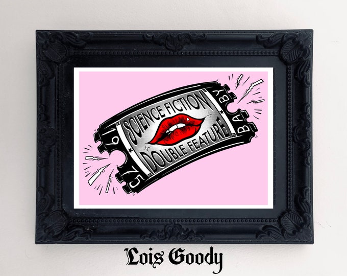 Science Fiction Double Feature Fine Art Print, Rocky Horror Picture ...