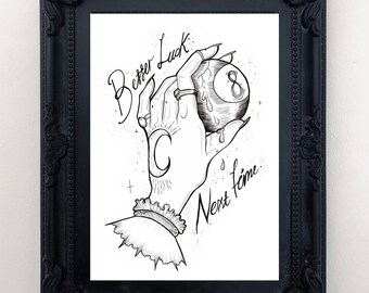 Zombie Lovers Art Print Pastel Goth Pin Up Creepy Cute | Etsy