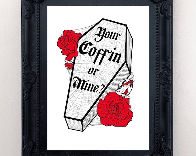 Candy Demon Art Print Vampire Pastel Goth Demon Spooky - Etsy