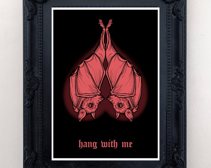 Candy Demon Art Print Vampire Pastel Goth Demon Spooky - Etsy