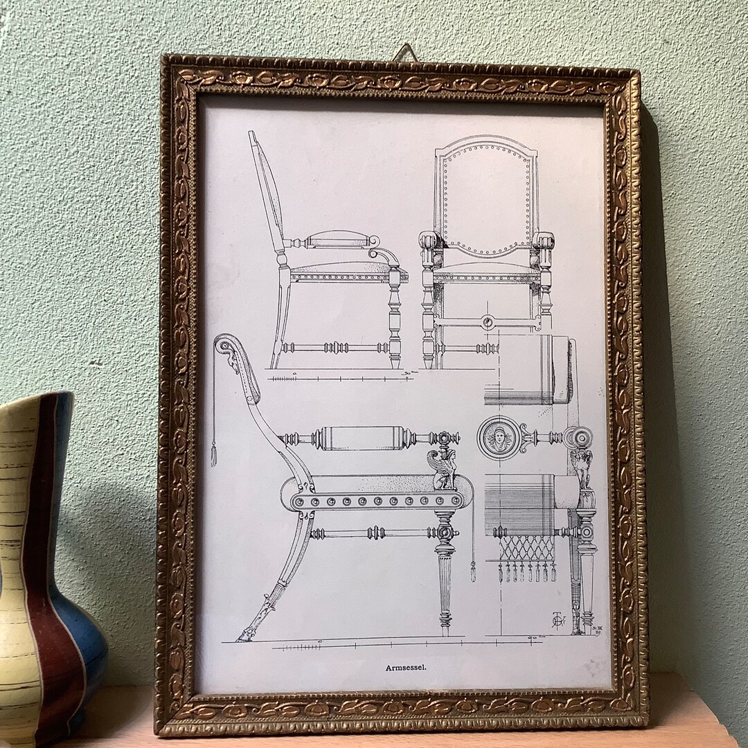 Industrial Design Detailed Drawing Framed - Etsy