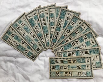 Antique Game Art Nouveau Numbers - Etsy